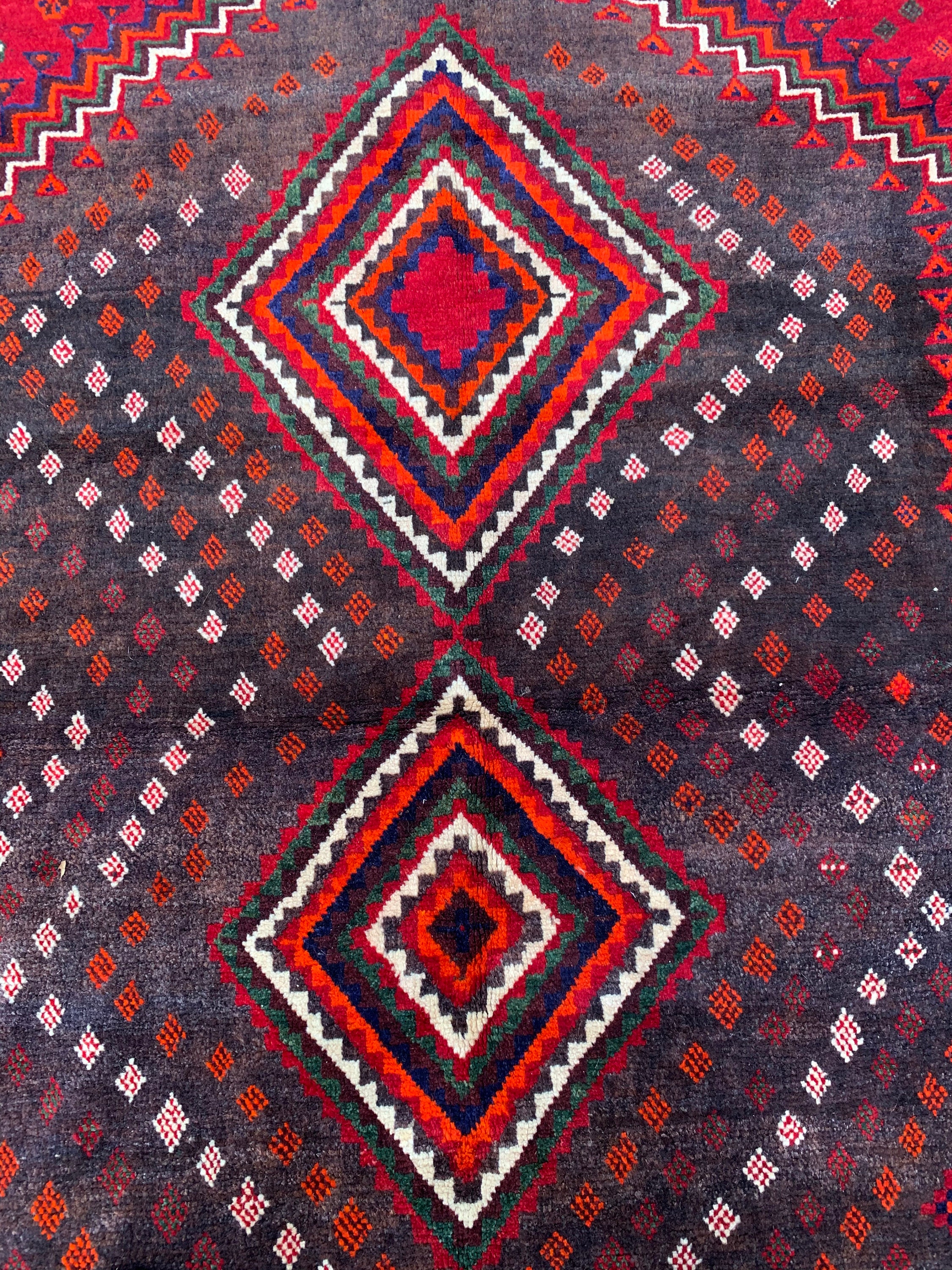 4'4'' X 7'7'' Handmade Carpet Wool on Wool Village Rug Bohemian Rug ...