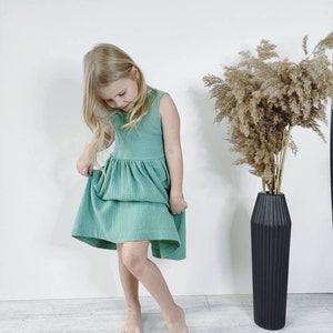 Organic Muslin Boho Dress, Muslin Summer Dress, Casual Cotton Dresses ...