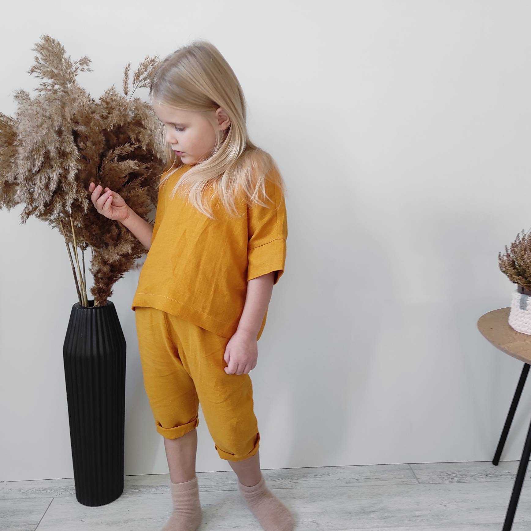 Organic Linen Boho Style Rustic Suit Boy Harem Pants Gender - Etsy