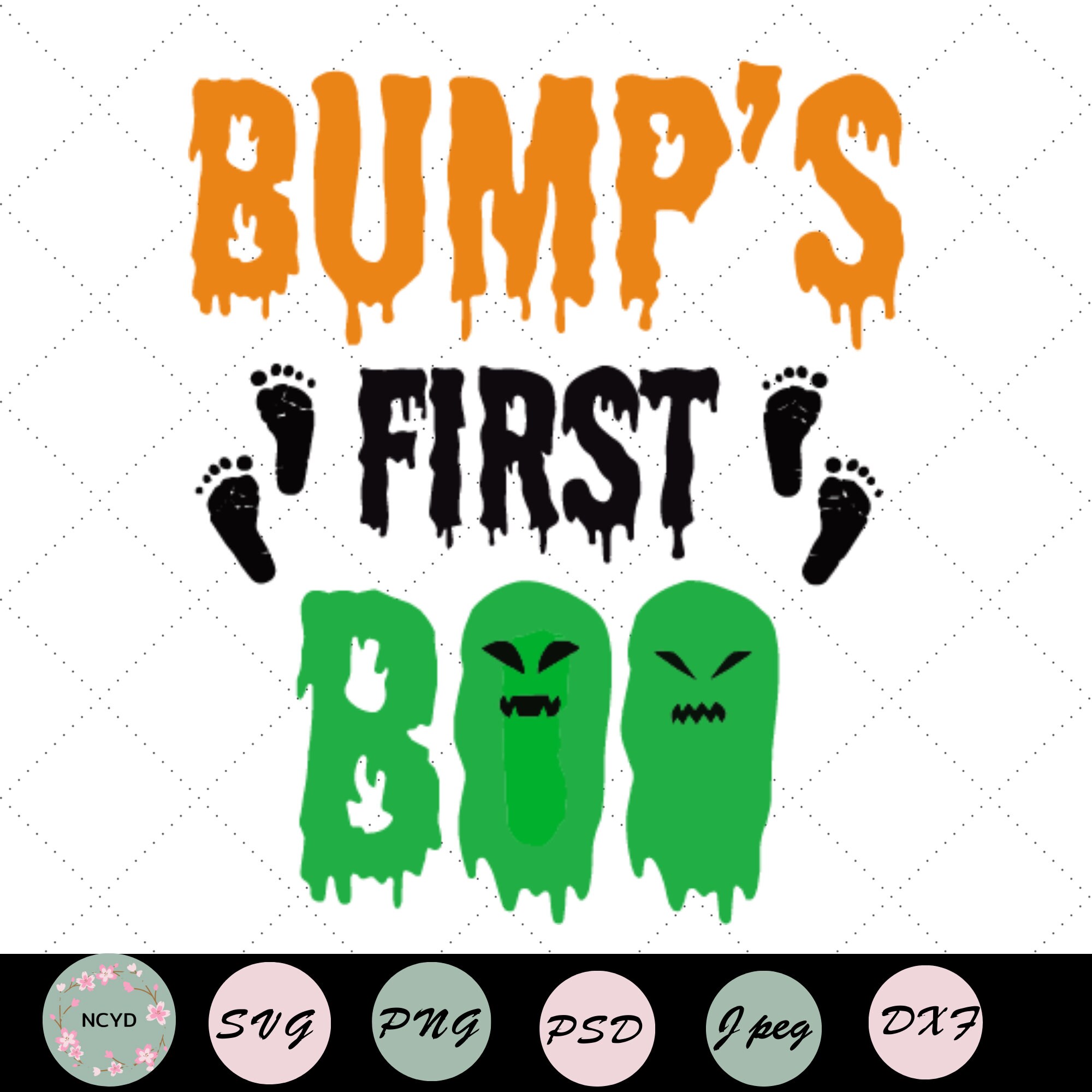 Bump's First Boo Svg Png Dxf for Cricut,halloween Shirt Svg,digital ...