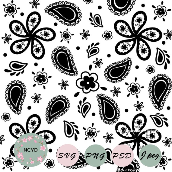 Seamless Bandana Pattern Svg | Etsy