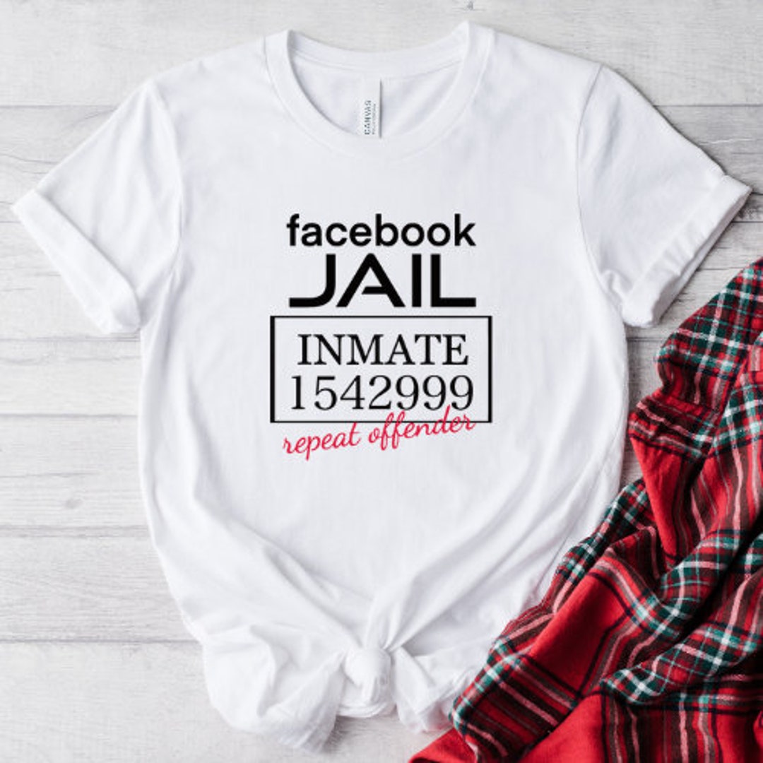 Facebook Jail Inmate svg,Fation shirt svg,Téléchargement numérique ...