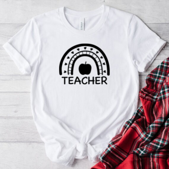 Teacher Svgteacher Rainbow Svg Png Dxf for Cricut - Etsy
