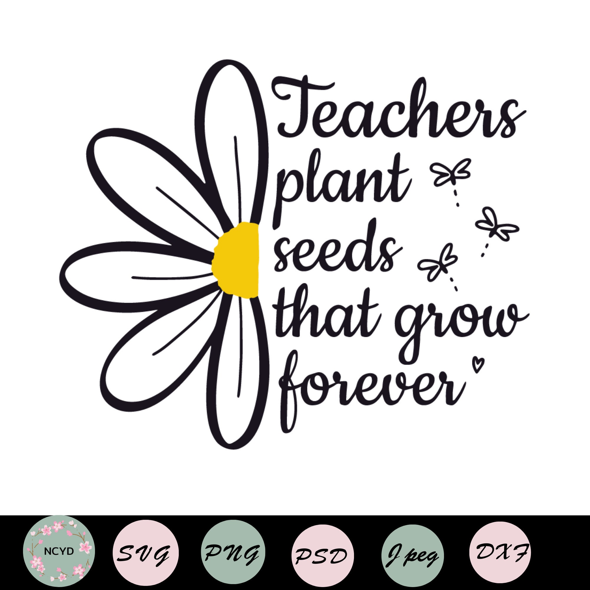 Teachers Plant Seeds That Grow Forever Svgfunny Teacher Shirt - Etsy
