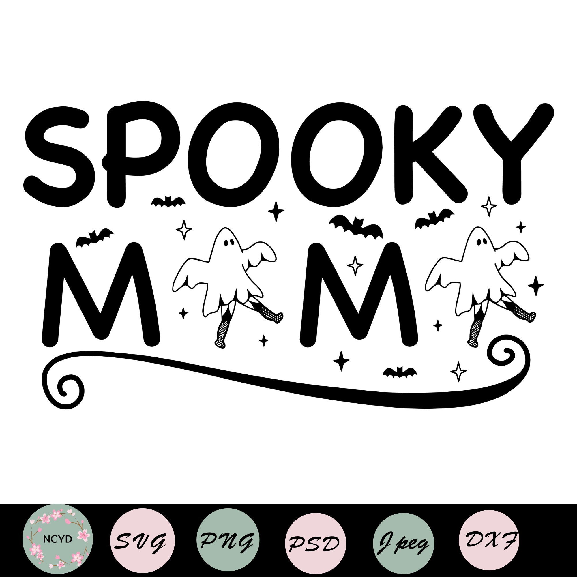 Spooky Mama SVG Mom Shirt Svg Spooky Svg Halloween Mama - Etsy