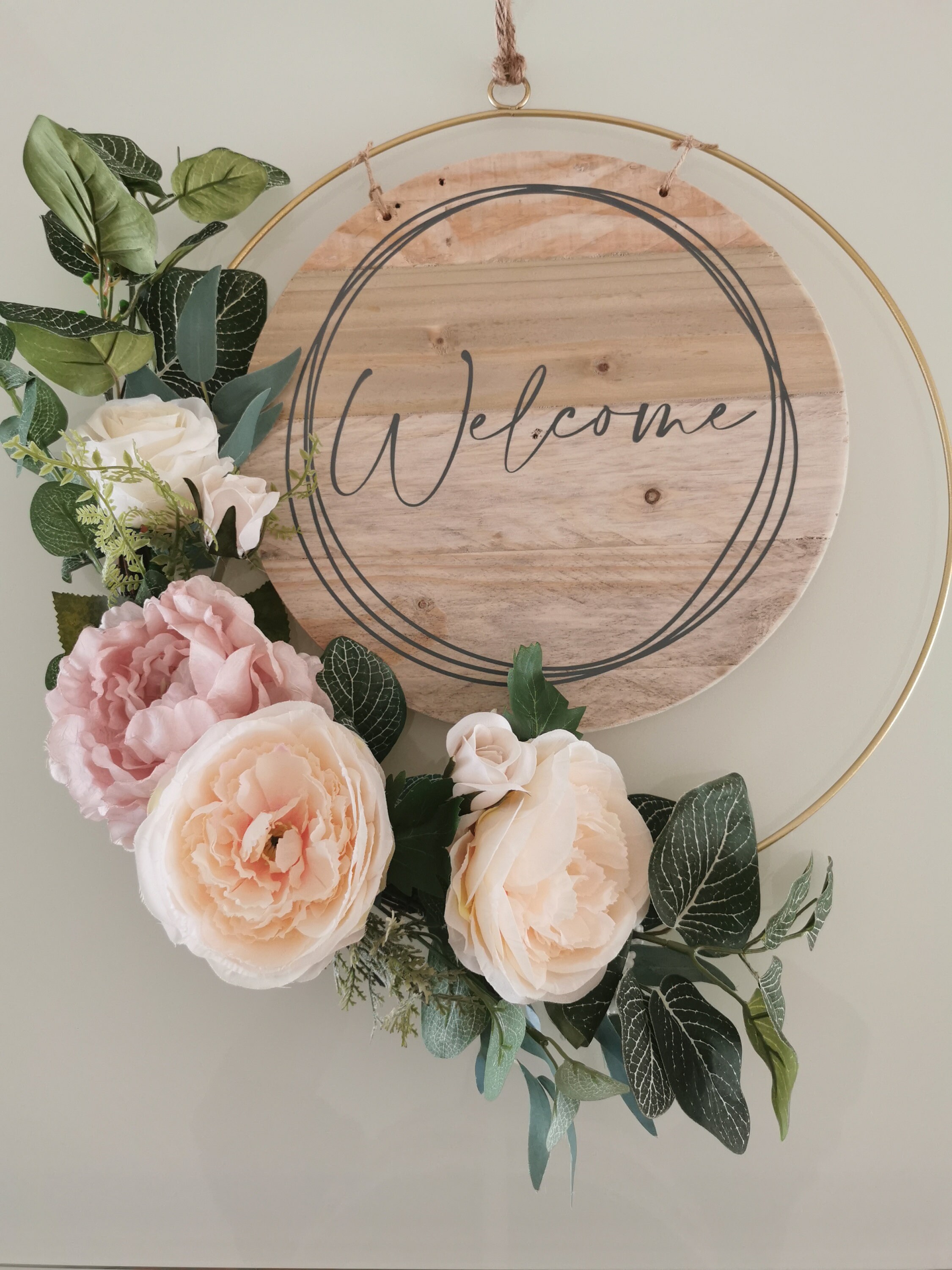 Gorgeous floral extra large door hanger / wreath with | Etsy