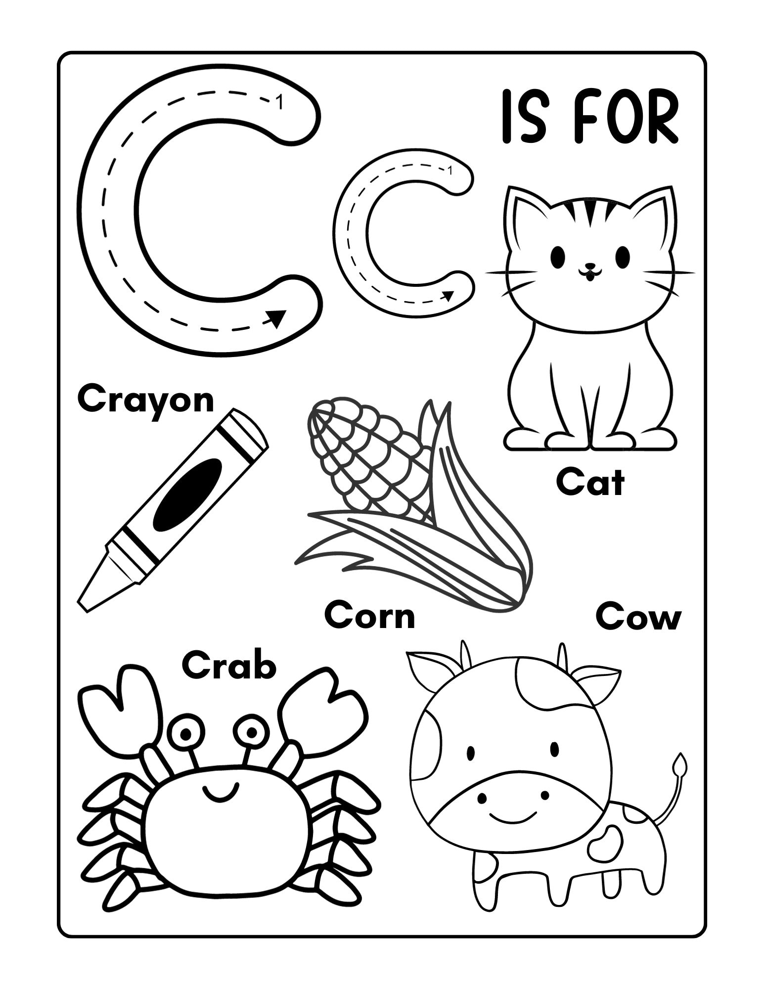 ABC Coloring Pages, Kids Activity, Preschool Printables, Kids ...