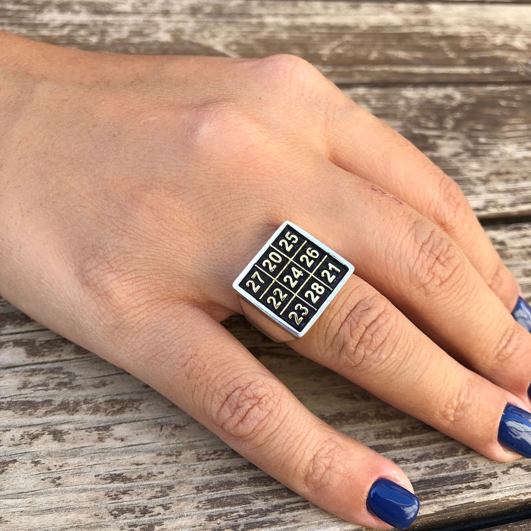 Kubera Ring, Kubera Kolam Signet Ring, Hindu God Jewelry, Kuber Magic ...