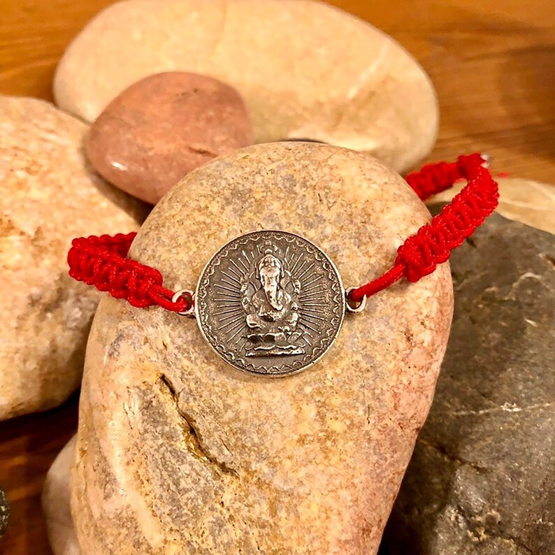 Hindu God Bracelet Vedic Wristlet Ganesha Bracelet Ganesh - Etsy