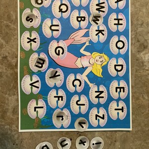 Mermaid Themed Alphabet Matching Game - Etsy