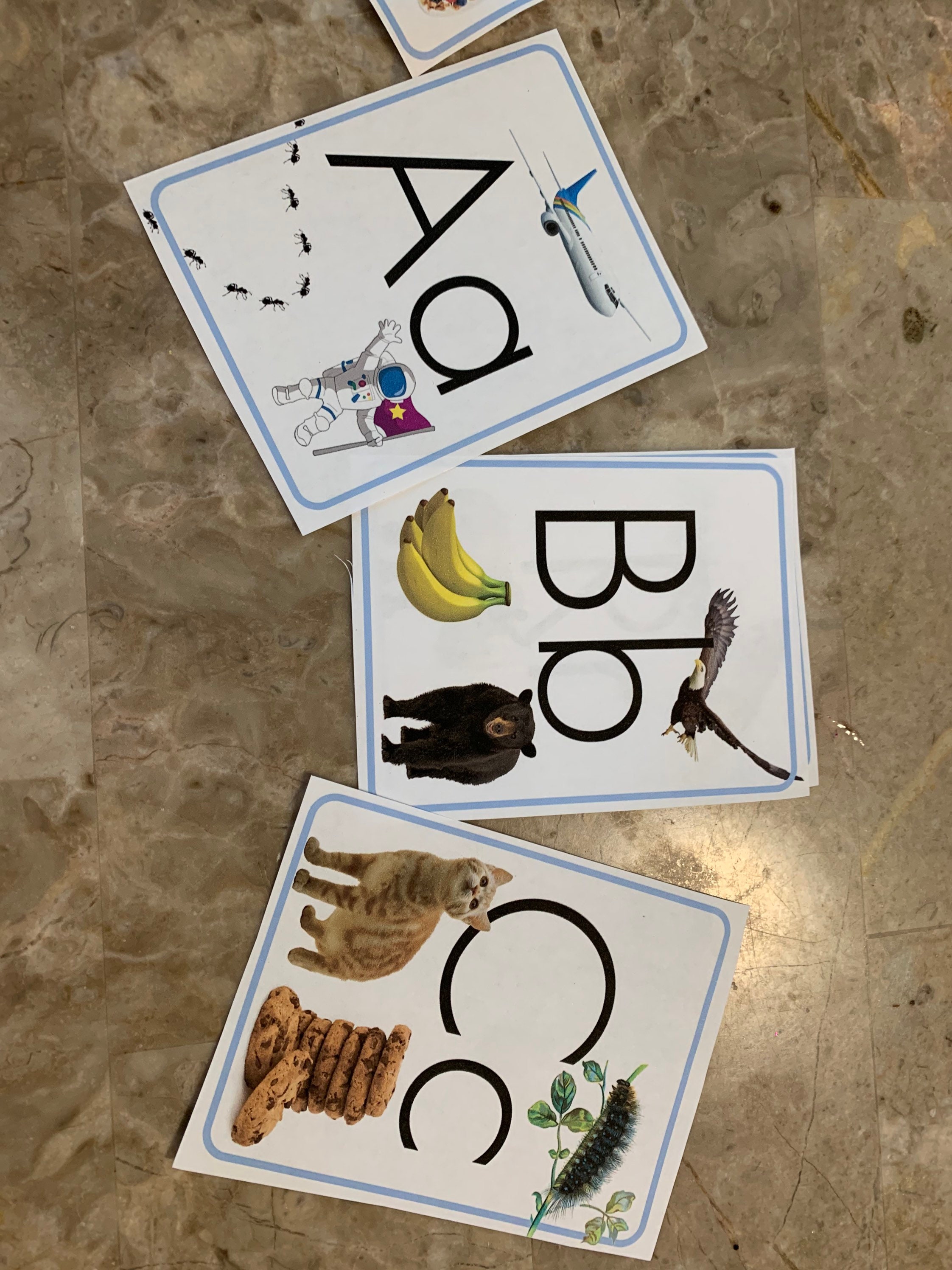 Colorful ABC Flashcards - Etsy