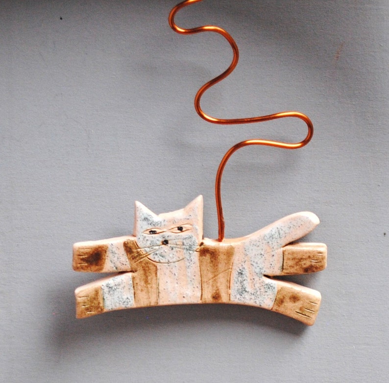 Handmade Ceramic Cat Clock: Quirky Mantelpiece Decor - Etsy