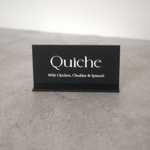 Custom Catering Signs, Food Label Signs, Acrylic Food Labels, Dessert ...