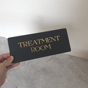 Custom Door Plaque for Salons, Treatment Room Sign, Business Signage ...