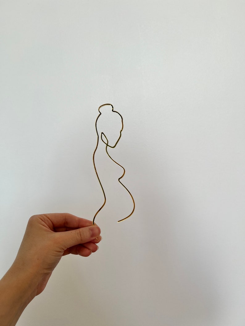 Pregnant Silhouette Cake Topper | Baby Shower Cake Topper | Pregnant ...