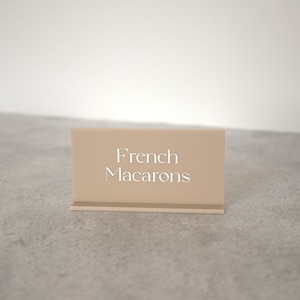 Custom Catering Signs, Food Label Signs, Acrylic Food Labels, Dessert ...