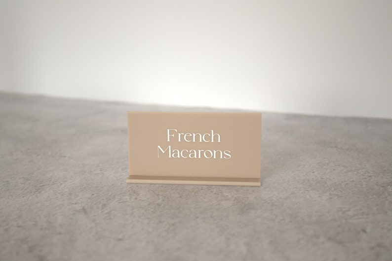 Custom Catering Signs, Food Label Signs, Acrylic Food Labels, Dessert ...