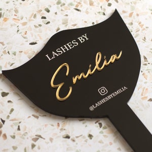 Lash Tech Handheld Mirror, Personalized Mirror for Lash Technicians ...