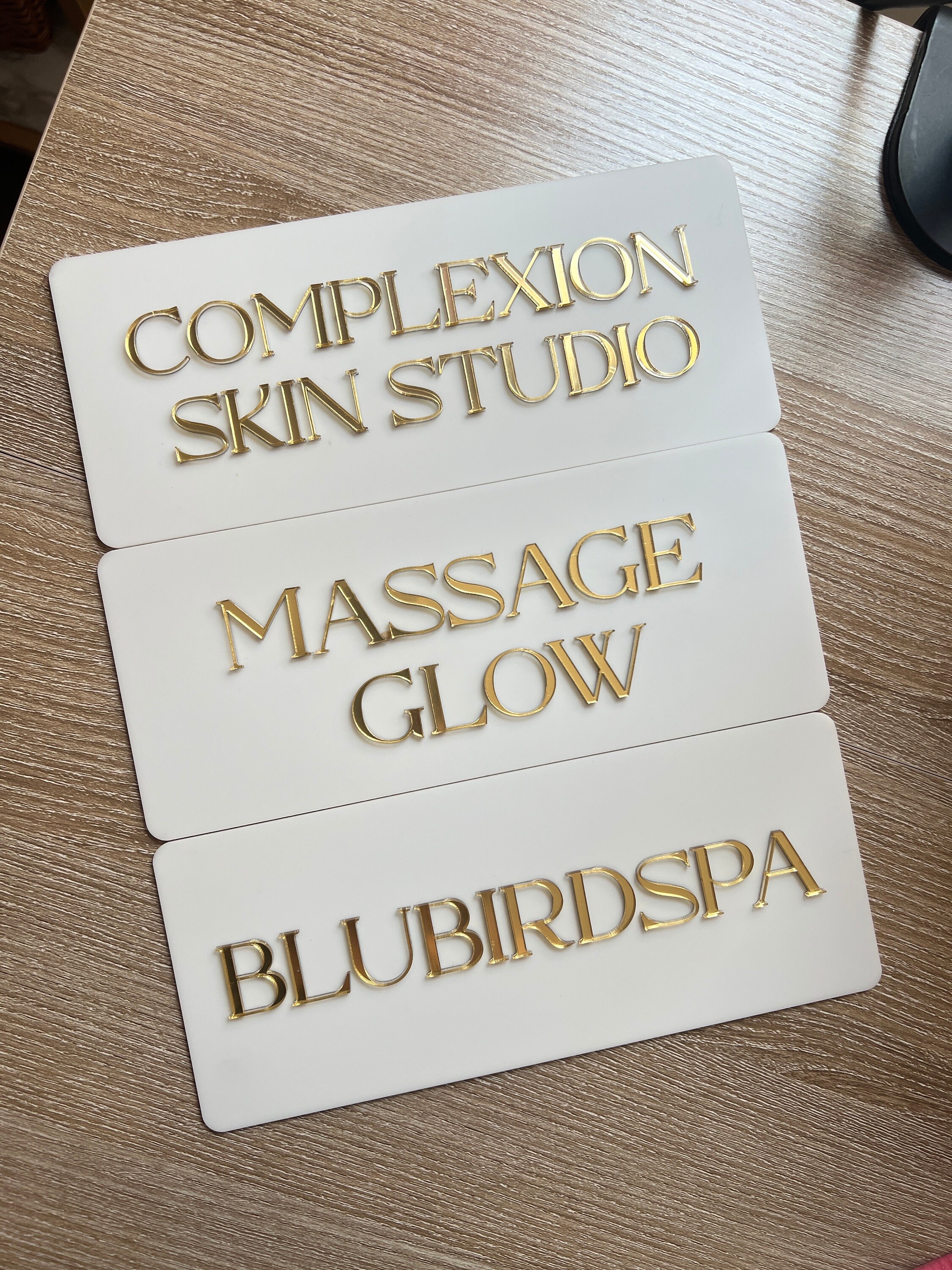 Custom Door Plaque for Salons, Treatment Room Sign, Business Signage ...