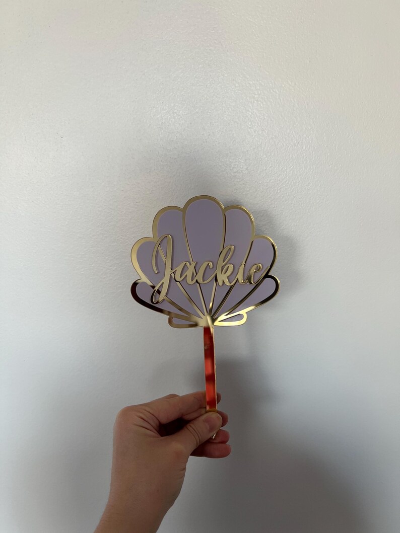 Custom Seashell Cake Topper, Under the Sea Cake Topper, Mermaid Cake ...