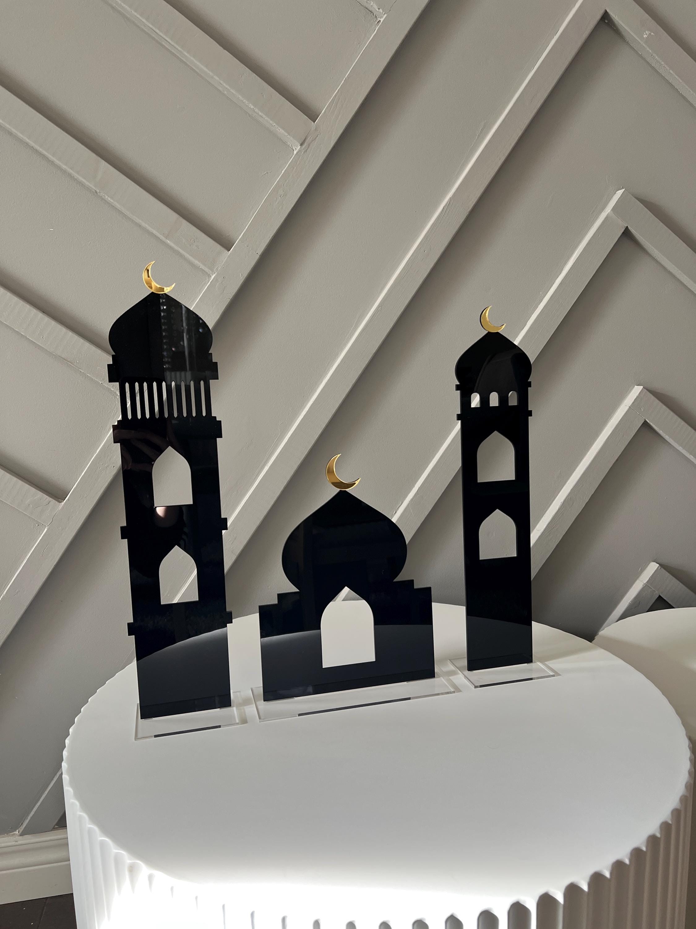 Minaret Mosque Set for Ramadan, Islamic Home Decor, Ramadan Decor, Eid ...