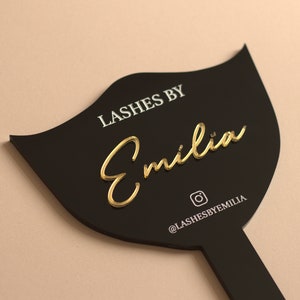Lash Tech Handheld Mirror, Personalized Mirror for Lash Technicians ...