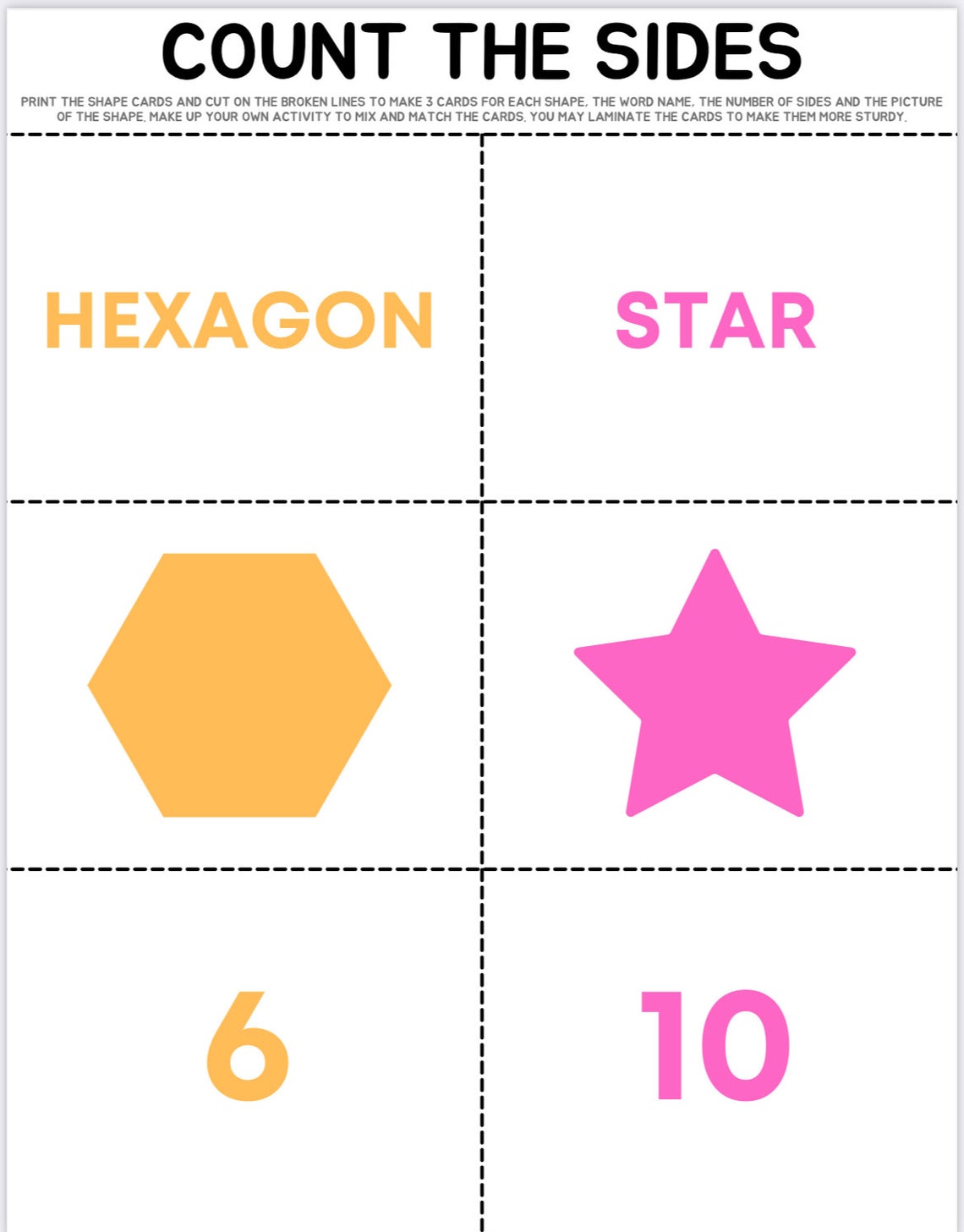 Printable Know Your Shapes Activity Pack Preschool Counting & | Etsy