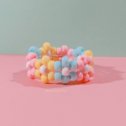 3D Purple Kandi Cuff Stars Disc Bracelet Rave Plur Kandi | Etsy