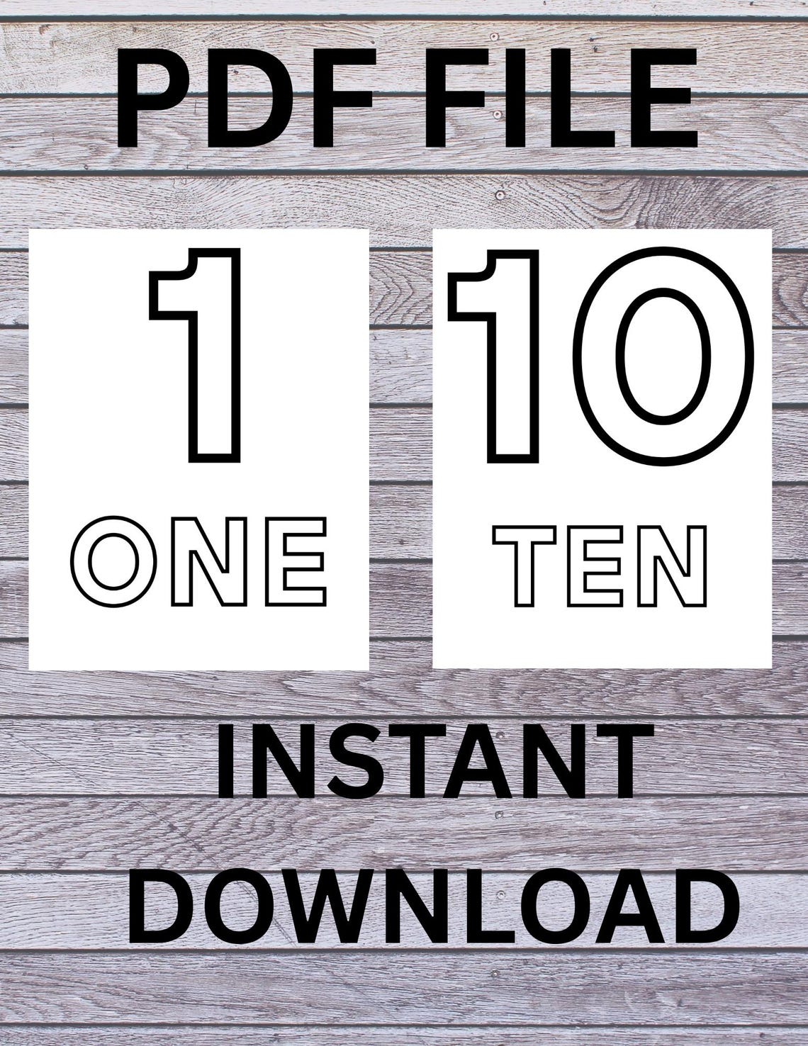 10 Printable Number Coloring Pages for Kids | 1-10 Number | Coloring ...