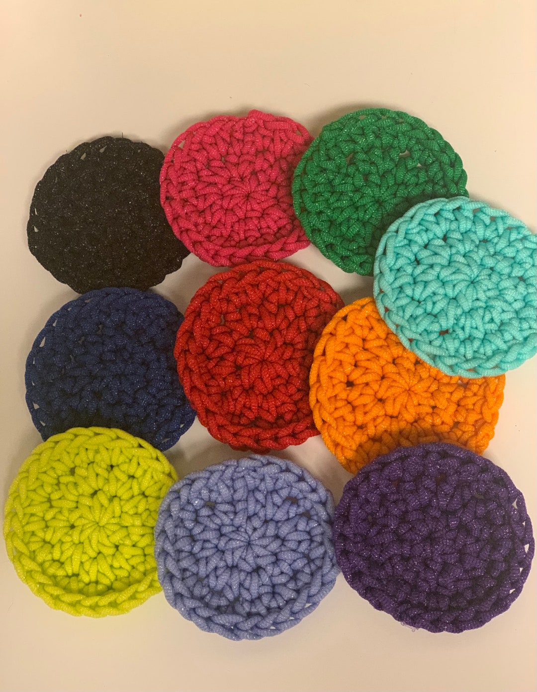 Dish Scrubbies | Round | Nylon | Pot Scrubber | Kitchen | Sponge - Etsy