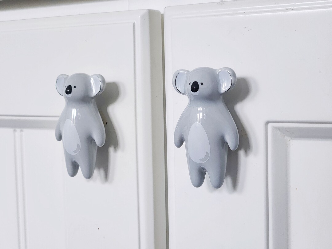 Koala Ceramic Drawer Knob-nursery Room Dresser Cute Animal - Etsy