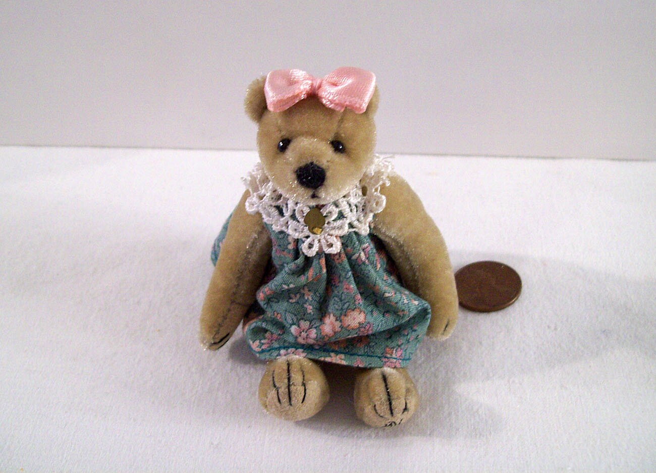 KELLY the COTTAGE BEAR Ganz Cottage Collectibles Miniature 3 7/8 ...
