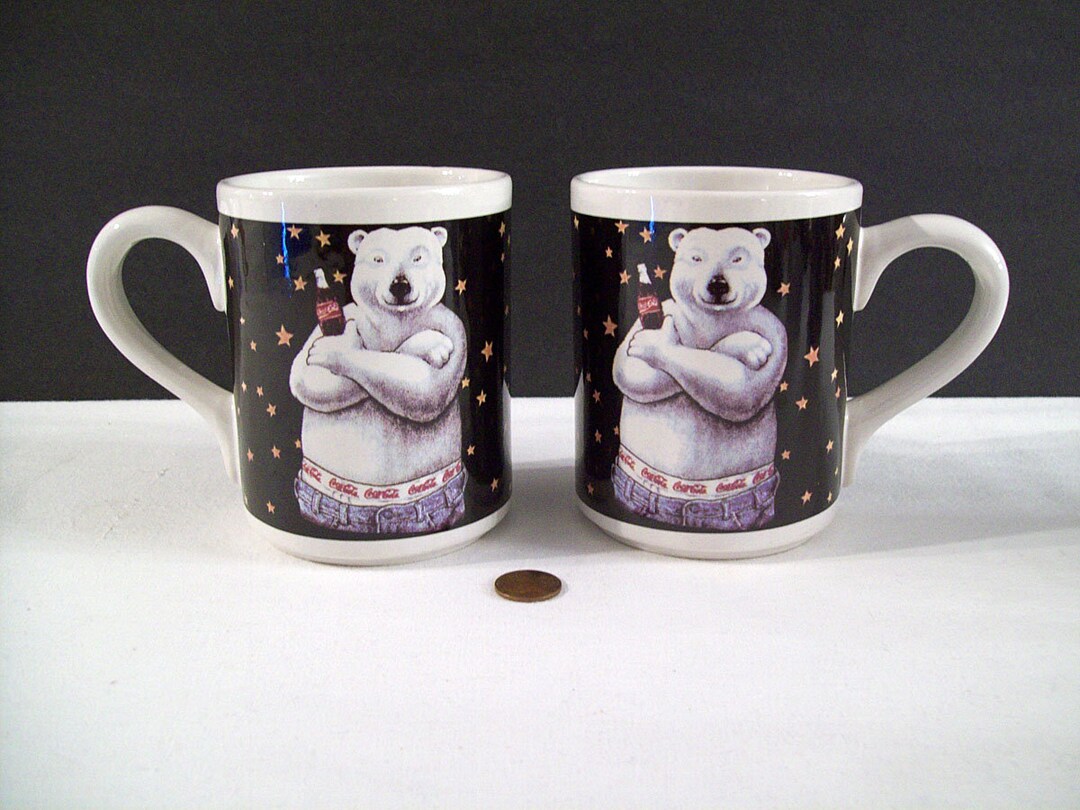 Coca Cola POLAR BEAR MUGS – A Matching Pair – Vintage 1996 – Made by ...