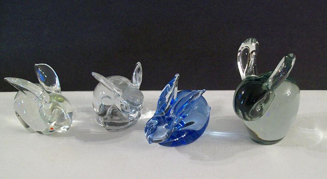 Figural GLASS RABBITS – Pressed, Blown, Handmade - Vintage – Your ...