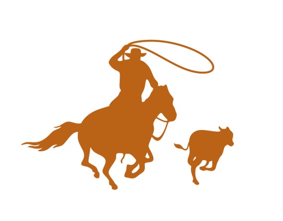 Calf Roper Rodeo Cowboy Rancher Roping Tiedown Calf Roping - Etsy