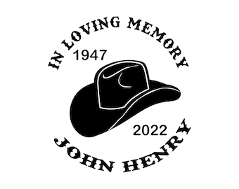 Cowboy Hat Memorial - Etsy