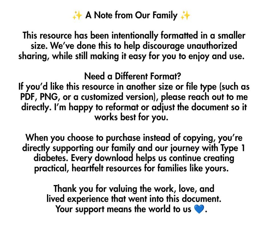 Insulin Dosing Reference Sheet Printable | Type 1 Diabetes ICR & ISF ...