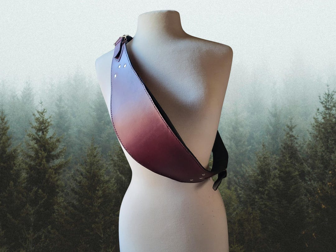 Leather Cross Body | Goth Festival Sling Shoulder Bag | Handmade ...