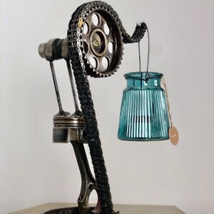 Industrial Steampunk Stand With Candle Holder - Etsy