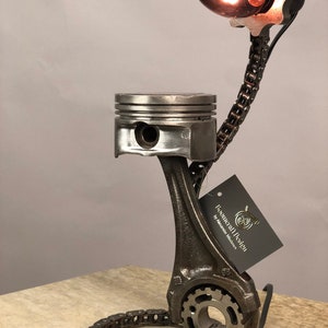 Car Parts Vintage Piston Lamp - Etsy
