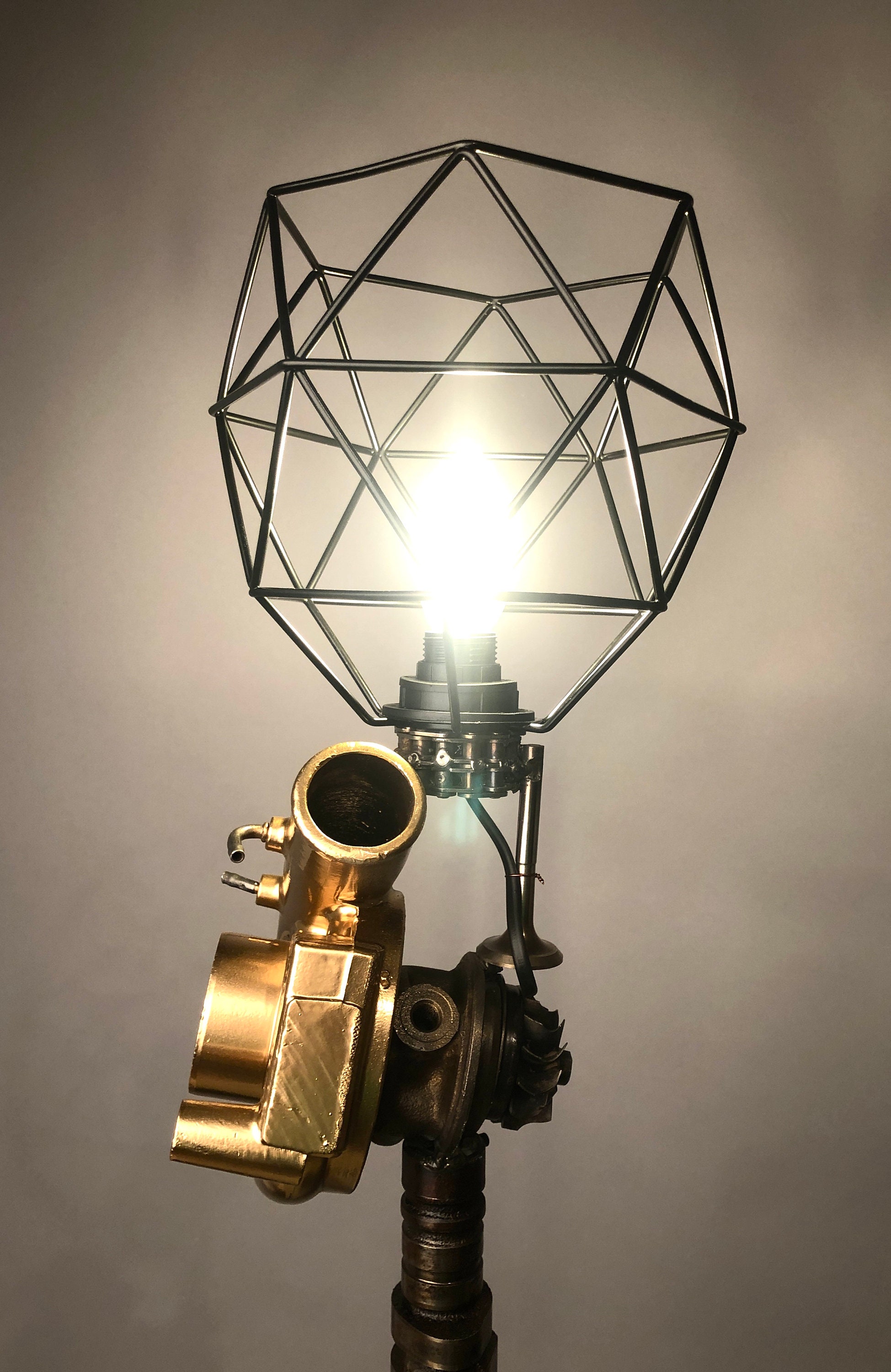 Golden Camshaft Piston Lamp - Etsy