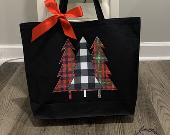 Christmas Tote Bag | Etsy