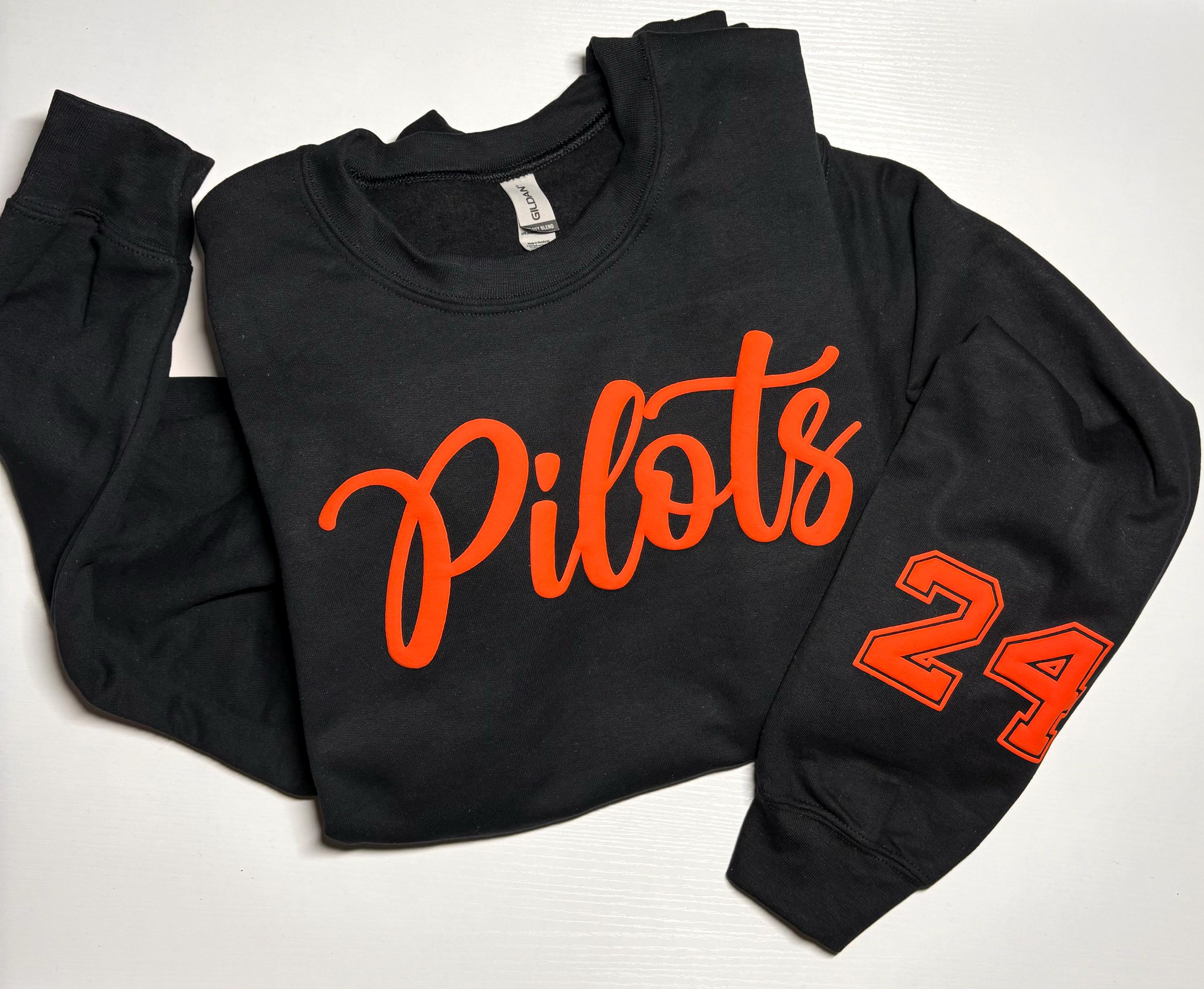 Custom Puff Print Sweatshirt or Hoodie, Personalized Text - Etsy