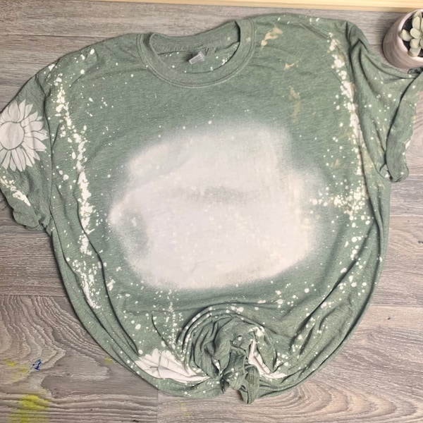 Custom Design Bleached Shirt - Etsy