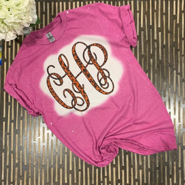 Monogram Tee - Etsy