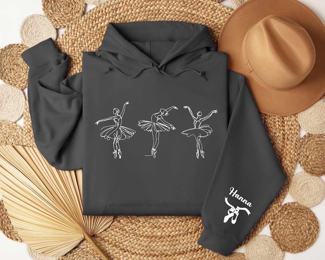 Personalized Ballet Hoodie, Custom Ballerina Dance Sweatshirt - Etsy