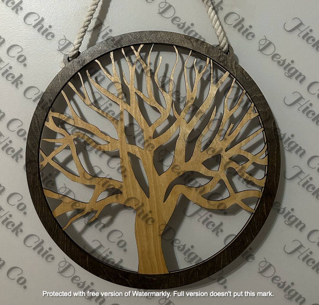 Tree of Life Laser Cut File, Svg, Png, Jpg Glowforge CO2 Laser - Etsy
