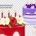 Digital Clip Art Cute Birthday Cake Delicious Taste - Etsy