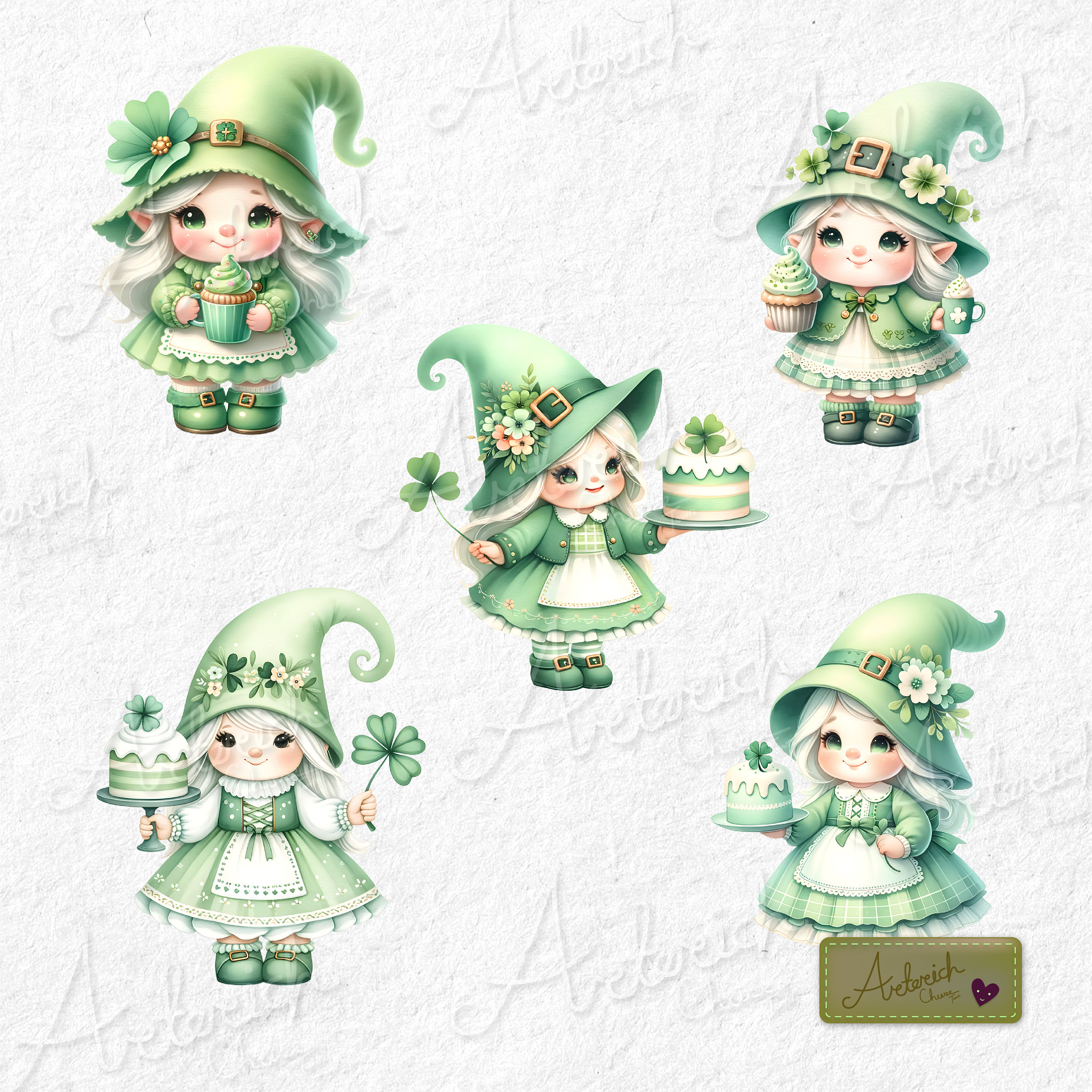 Watercolor Girl Gnome Clip Art,clip Art for Commercial Use, Transparent ...