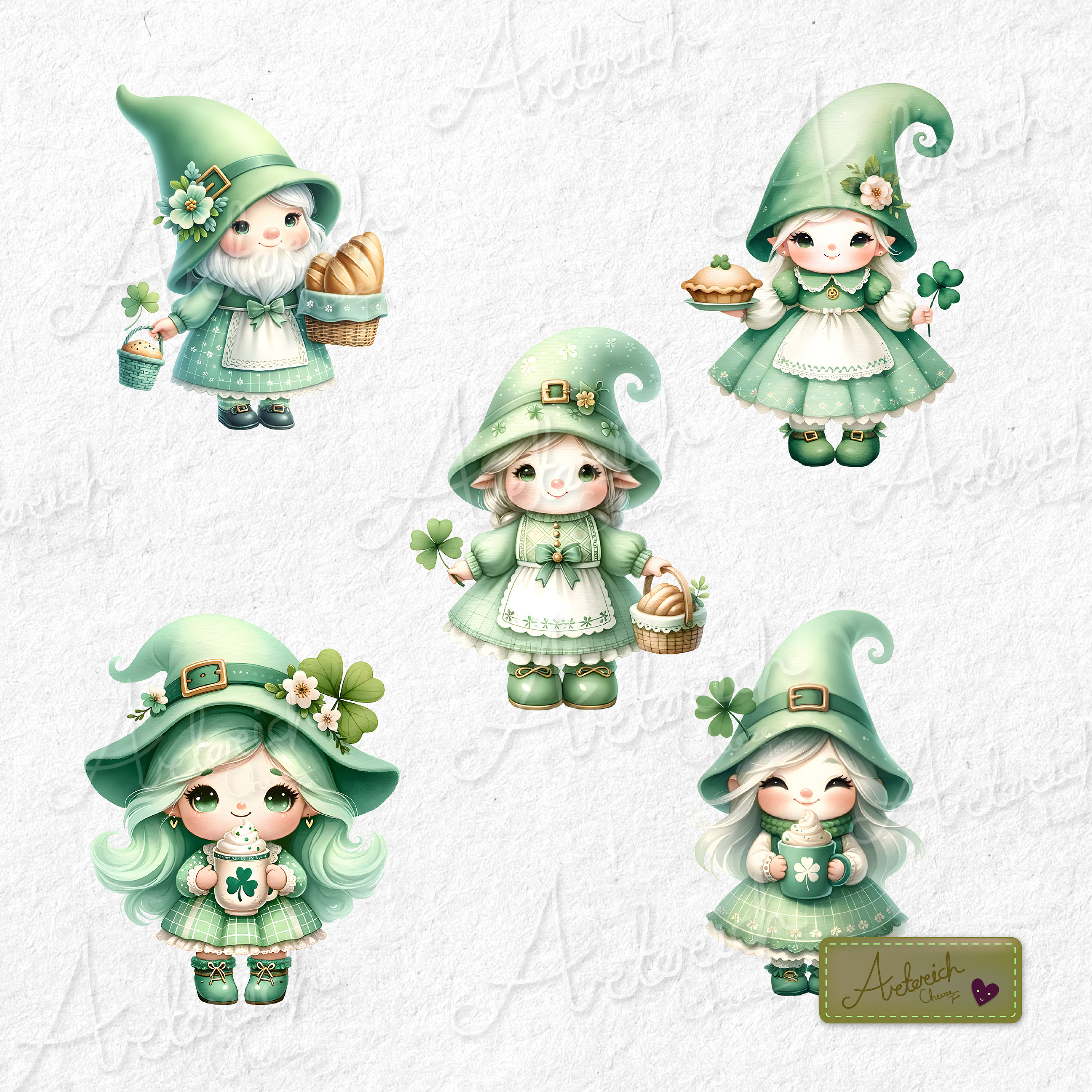 Watercolor Girl Gnome Clip Art,clip Art for Commercial Use, Transparent ...